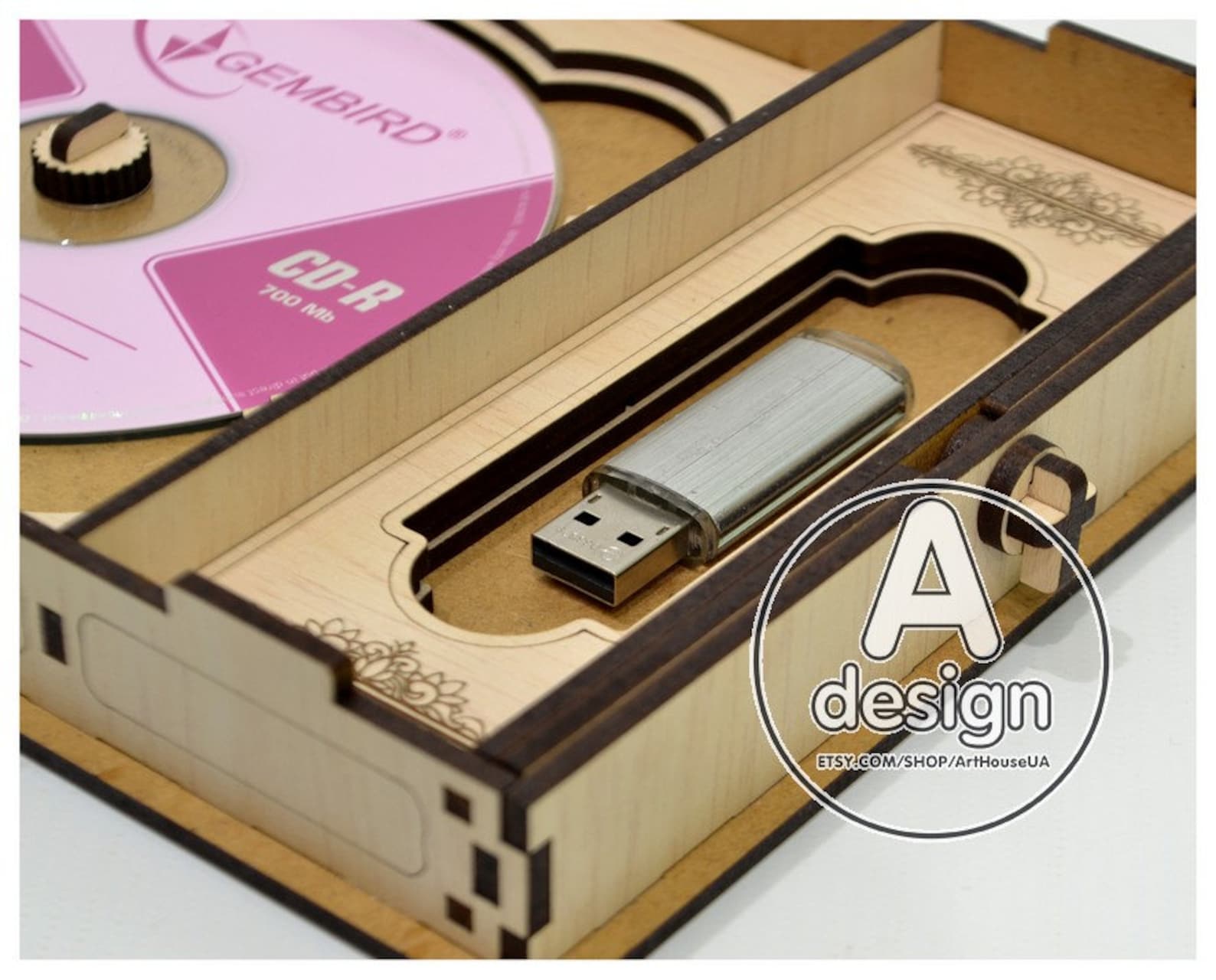 Storage Boxes for CD DVD & Blu-ray Discs Cd Dvd Usb Wooden - Etsy