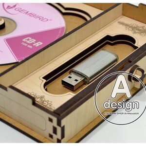 Storage Boxes for CD DVD & Blu-ray Discs Cd Dvd Usb Wooden - Etsy