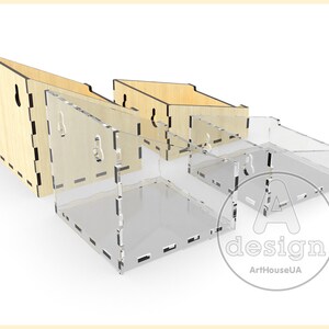 50 Boxes of Different Sizes Without a Lid, Vector Laser Cutting ...