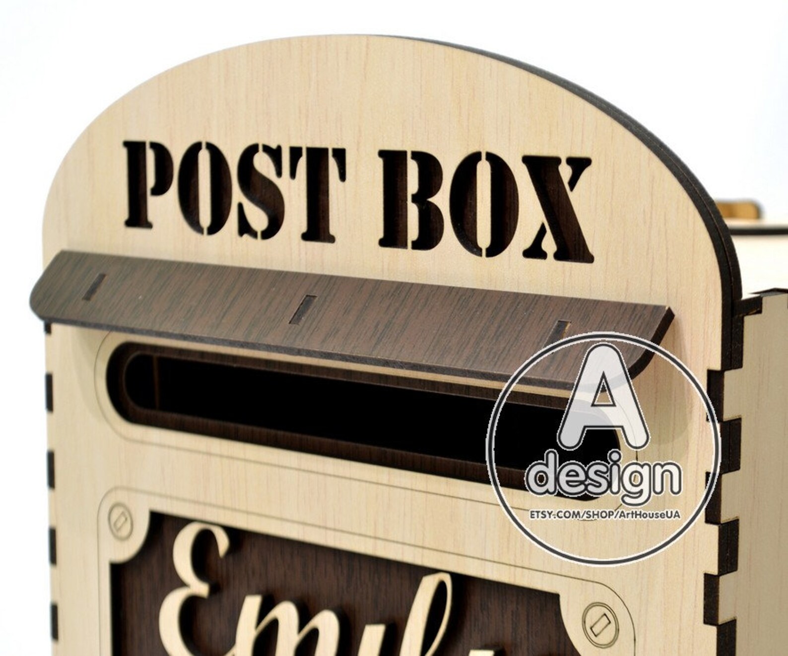Wedding Card Box Laser Cut Vector, Wedding Post Box Laser Cut File ...