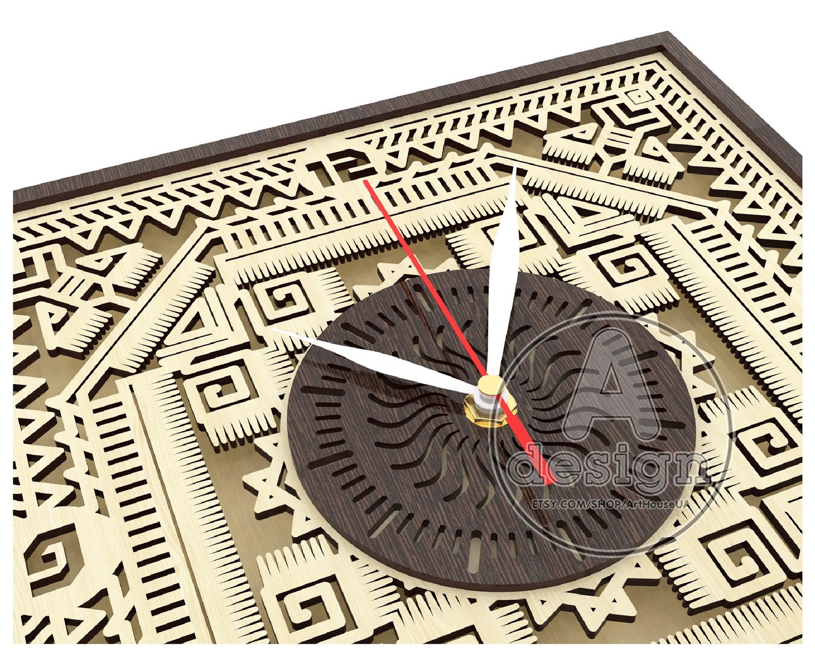 Wall Clock Pattern Clock Vector Clock Laser Cut Laser Cut - Etsy