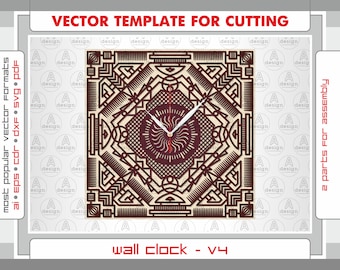 Vinyl Record Wall Clock.laser Cut Files SVG DXF CDR Vector - Etsy