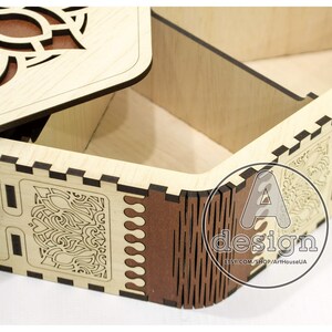 Wooden Box , Gift Box Laser Cut, Box Vector Plan, Plywood Box Laser ...