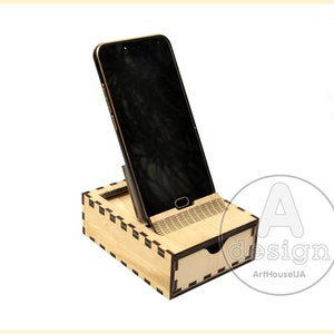 Cell Phone Stand, Plywood Cell Phone Holder, Cell Phone Stand Laser ...