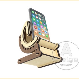 Cell Phone Stand, Plywood Cell Phone Holder, Cell Phone Stand Laser ...