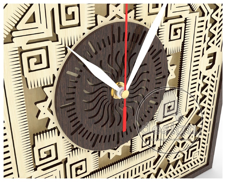 Wall Clock Pattern Clock Vector Clock Laser Cut Laser Cut - Etsy