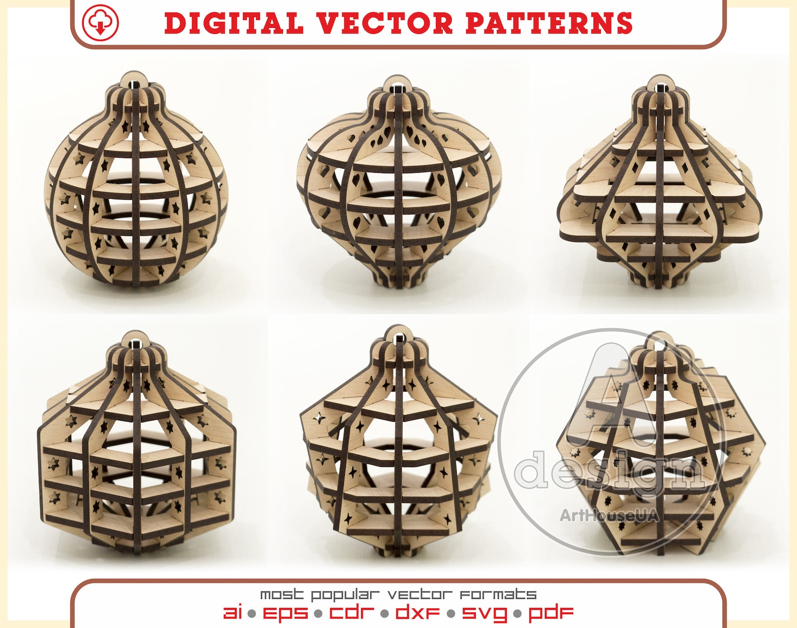 Christmas 3D Ornament Christmas Tree Decoration Christmas - Etsy