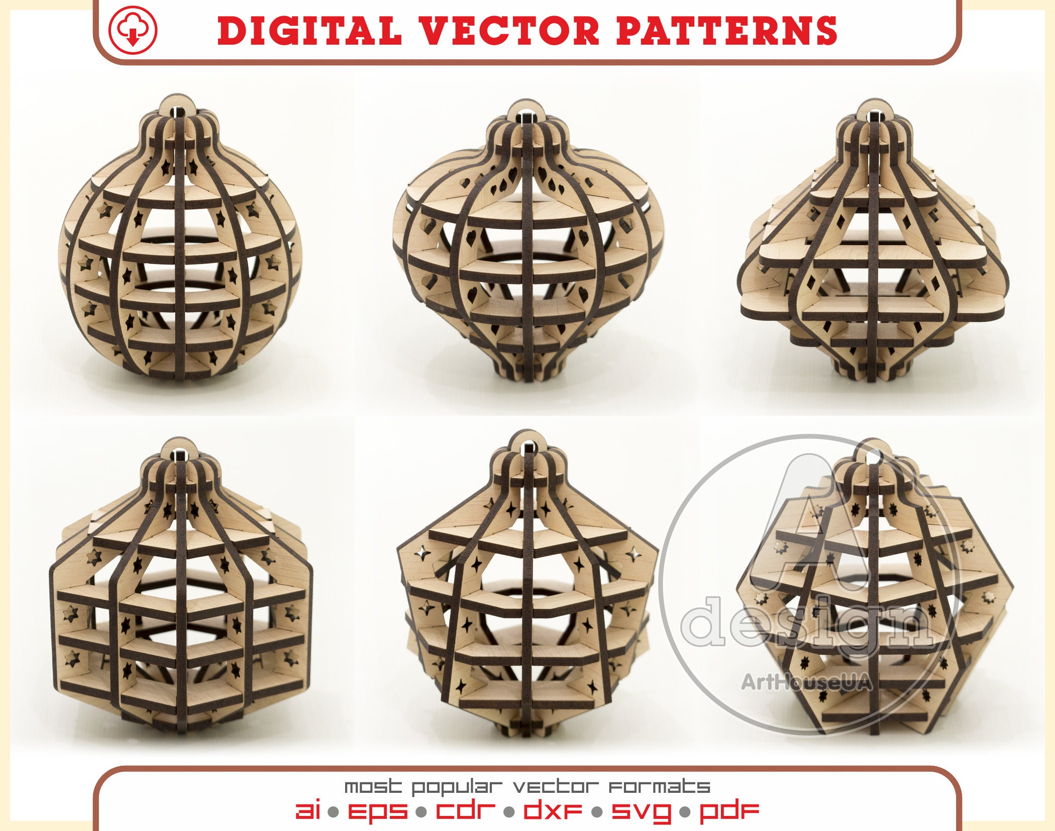 Christmas 3D Ornament Christmas Tree Decoration Christmas - Etsy
