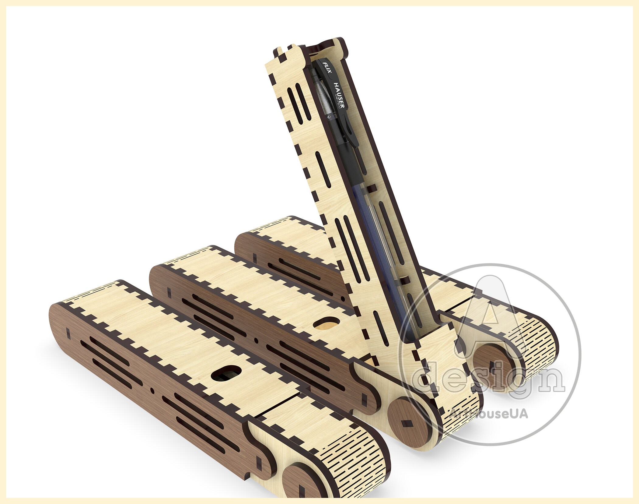 Wooden Pen Case Vector, Pen Box Laser, Pen Case SVG for Glowforge Laser ...