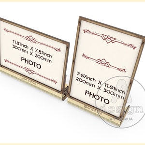 Photo Frame Vector File for Laser Cut and Glowforge Users Ready SVG ...