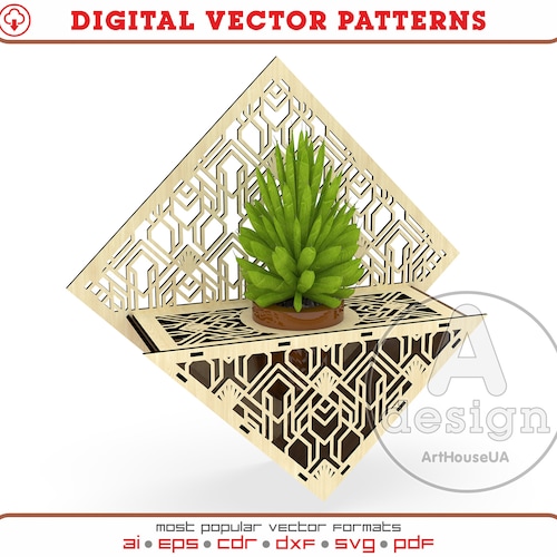 Hanging Planter Vector Plan Flowers Storage Basket Ready SVG - Etsy