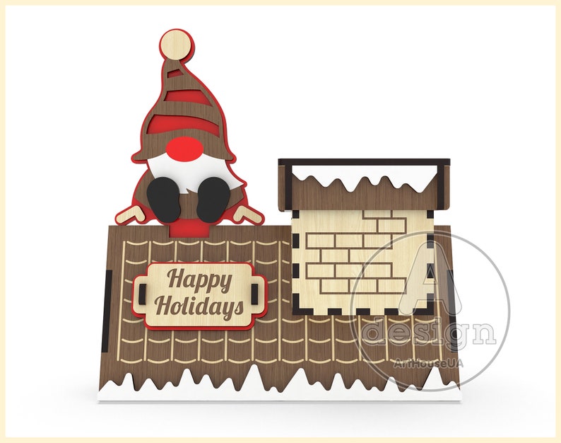 Gift Box in a Card SVG Vector File Laser Cutter and Glowforge - Etsy