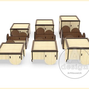 45 Different Sizes Boxes With Lid Vector Files for the Laser Cutter ...