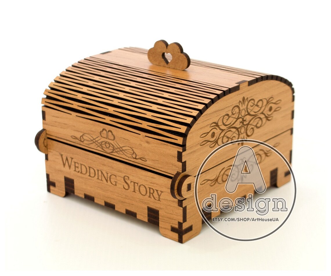 Box for USB Vector Wedding Story Usb Case Box Laser Cut | Etsy