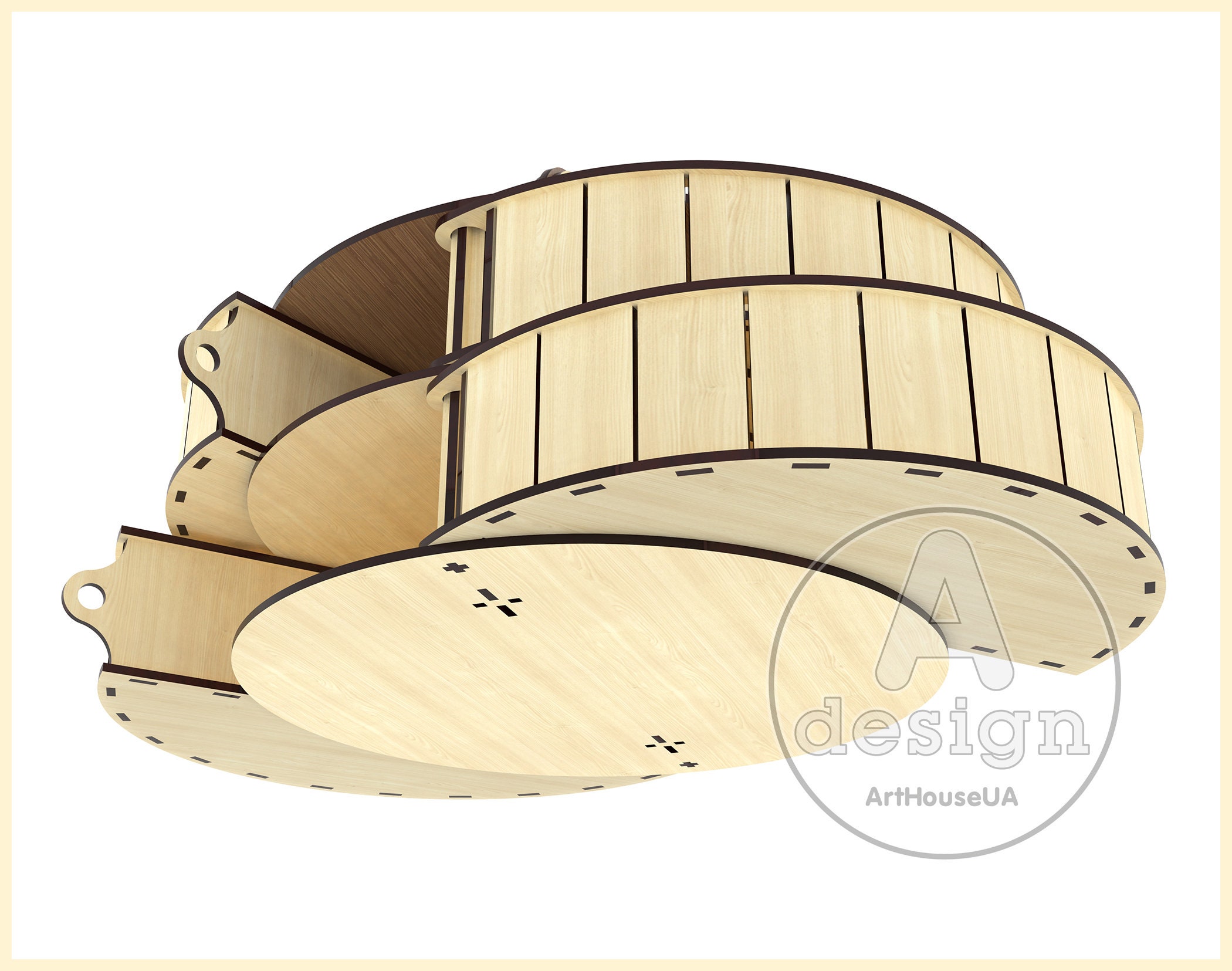 Wooden Circle Box Ready Vector for Glowforge SVG, Gift Box Laser File ...