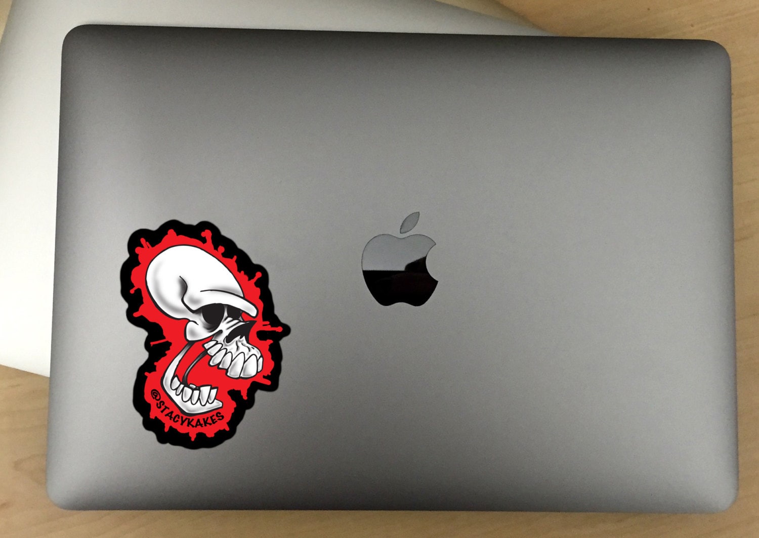 Blood Splatter Skull Decal for Cars Laptops and More | Etsy