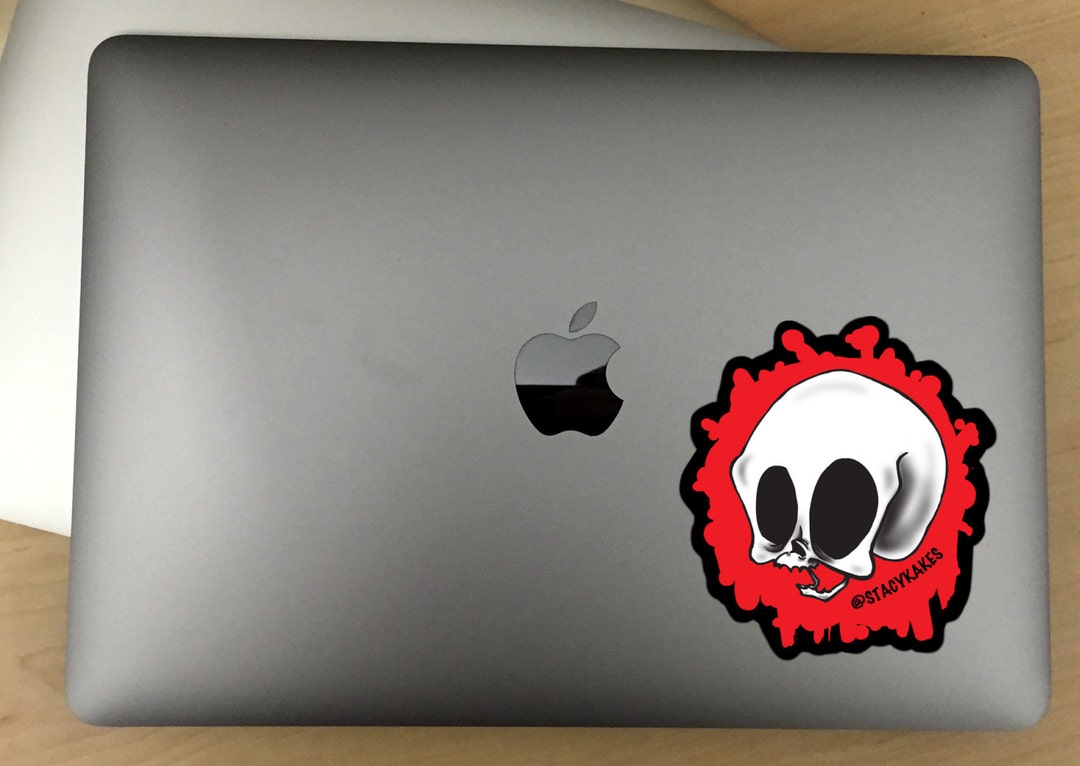 Blood Splatter Baby Skull Decal -- for Cars, Laptops, and More! -- Use ...