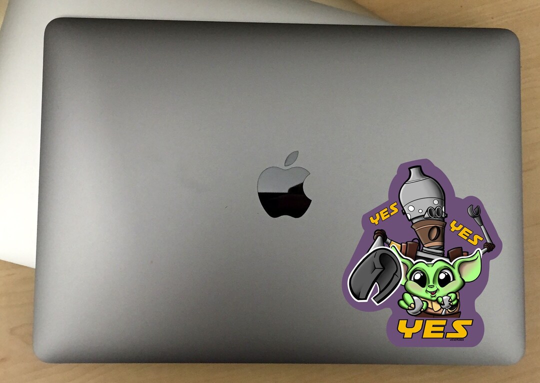 Baby Yoda Yes Decal -- for Cars, Laptops, and More! -- Use Inside or ...