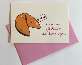 Personalized Fortune Cookie Card Folded With Envelope Your Own Message ...