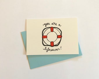 Lifesaver Thank You - Etsy