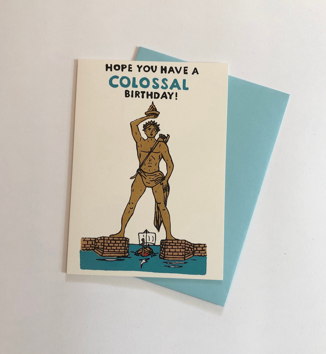 Colossus Birthday Card - Etsy