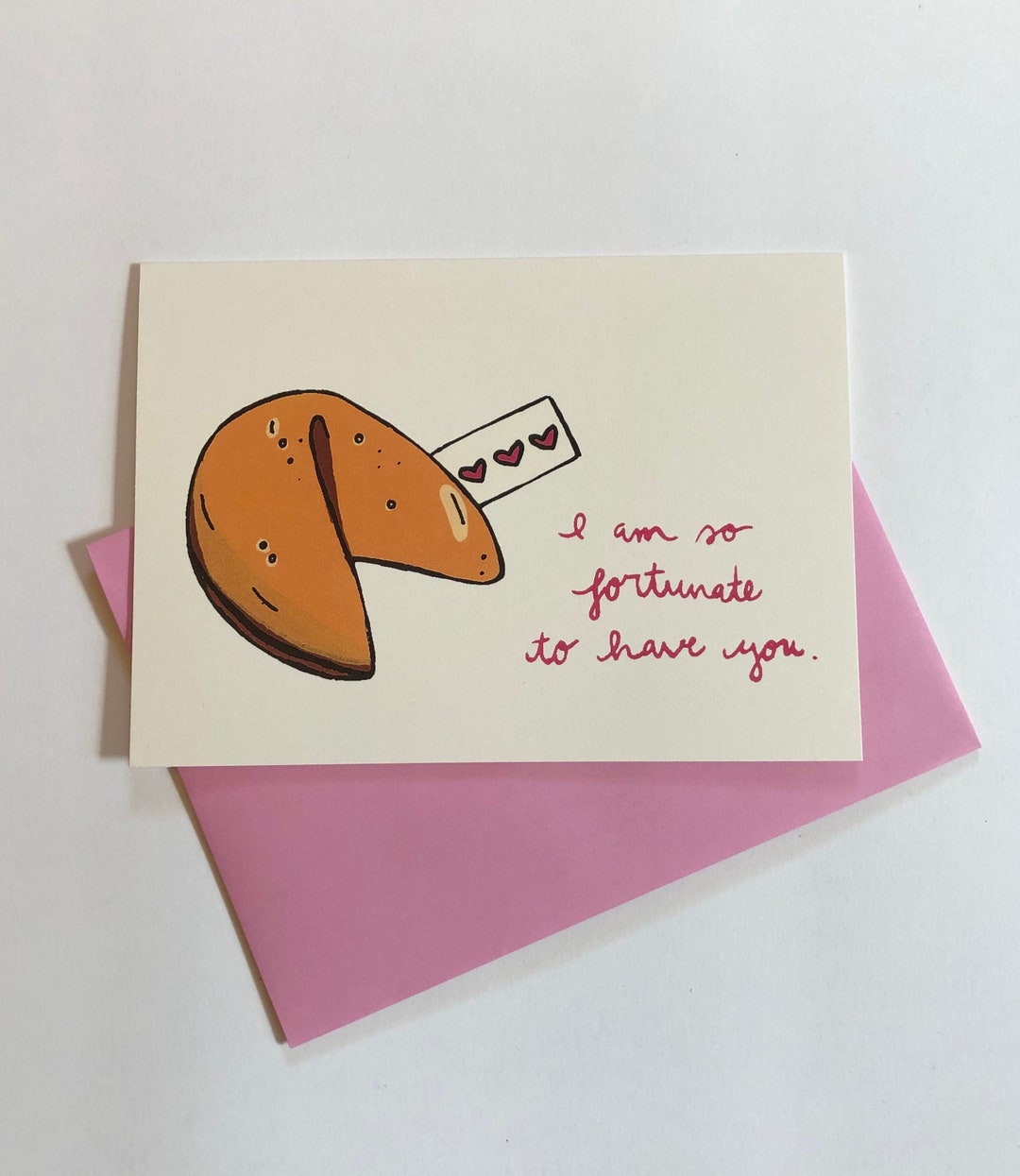 Fortune Cookie, Love Card - Etsy