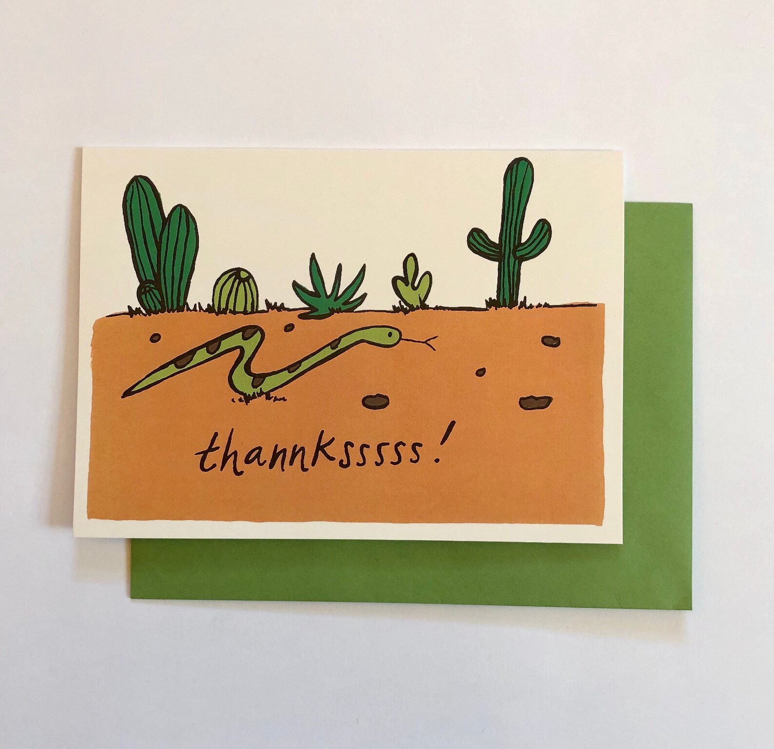 Thankssss Snake Thank You Card - Etsy