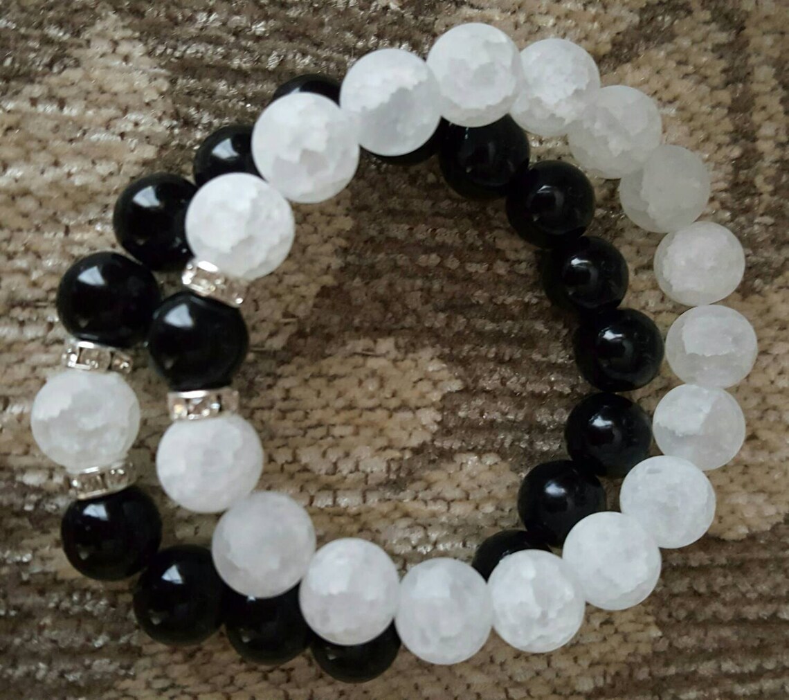 Distance Bracelets W/bling (set of 2) - Etsy