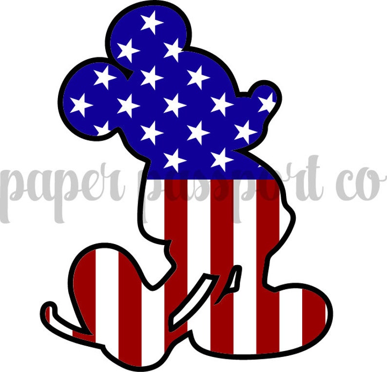 Mickey America SVG 4th of July Forth Files for Cricut or Silhouette ...