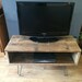 Retro TV Stand / Coffee Table Made From Reclaimed Scaffolding - Etsy