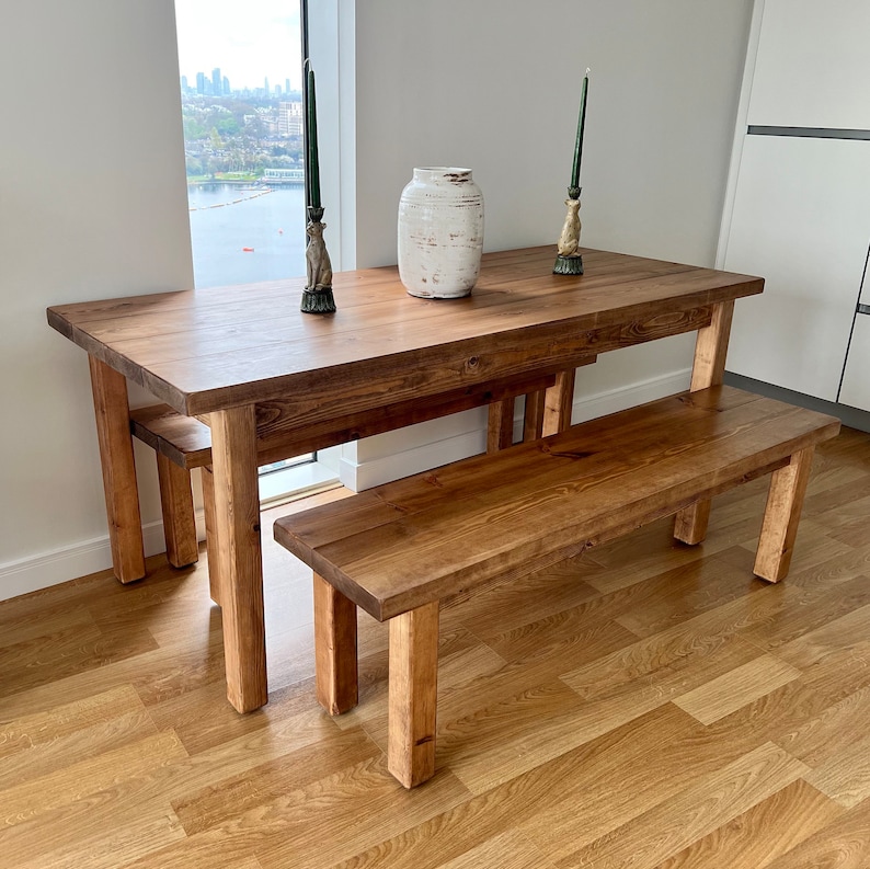 The Chunky Interior Farmhouse Table / Wooden Table / Kitchen Table ...