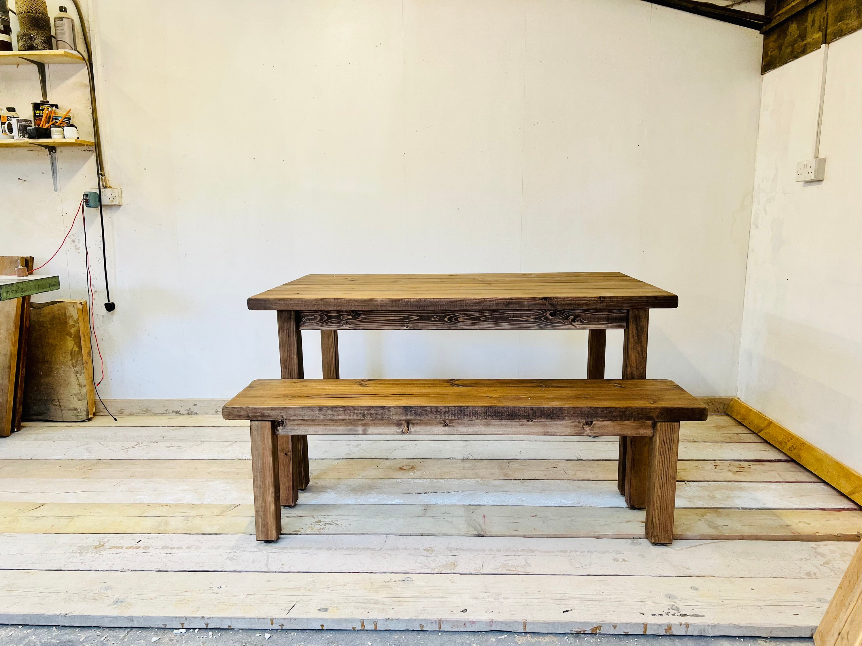 The Chunky Interior Farmhouse Table / Wooden Table / Kitchen - Etsy UK