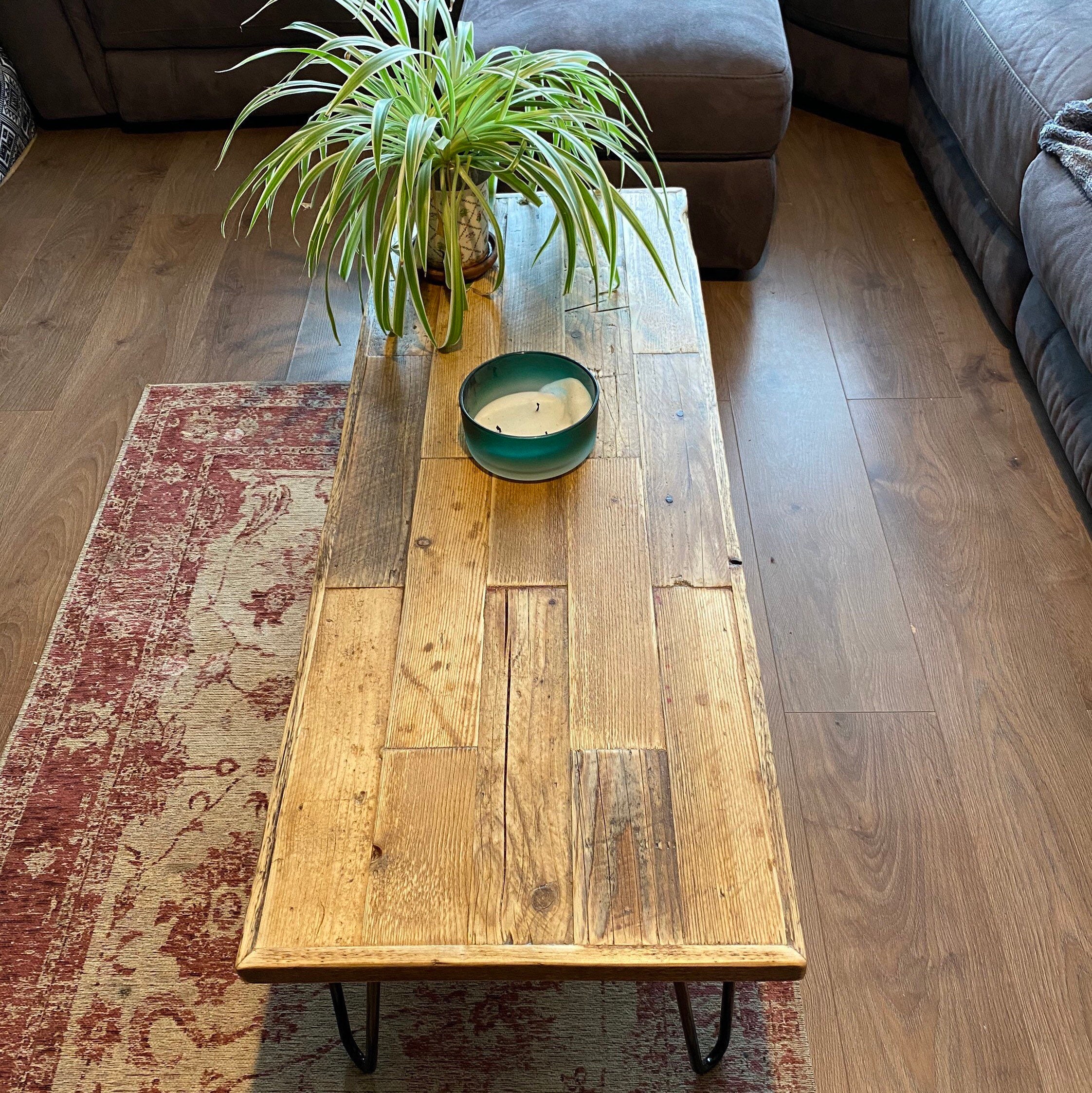 The Block-work: Seamless Solid Block Coffee Table With Metal - Etsy UK