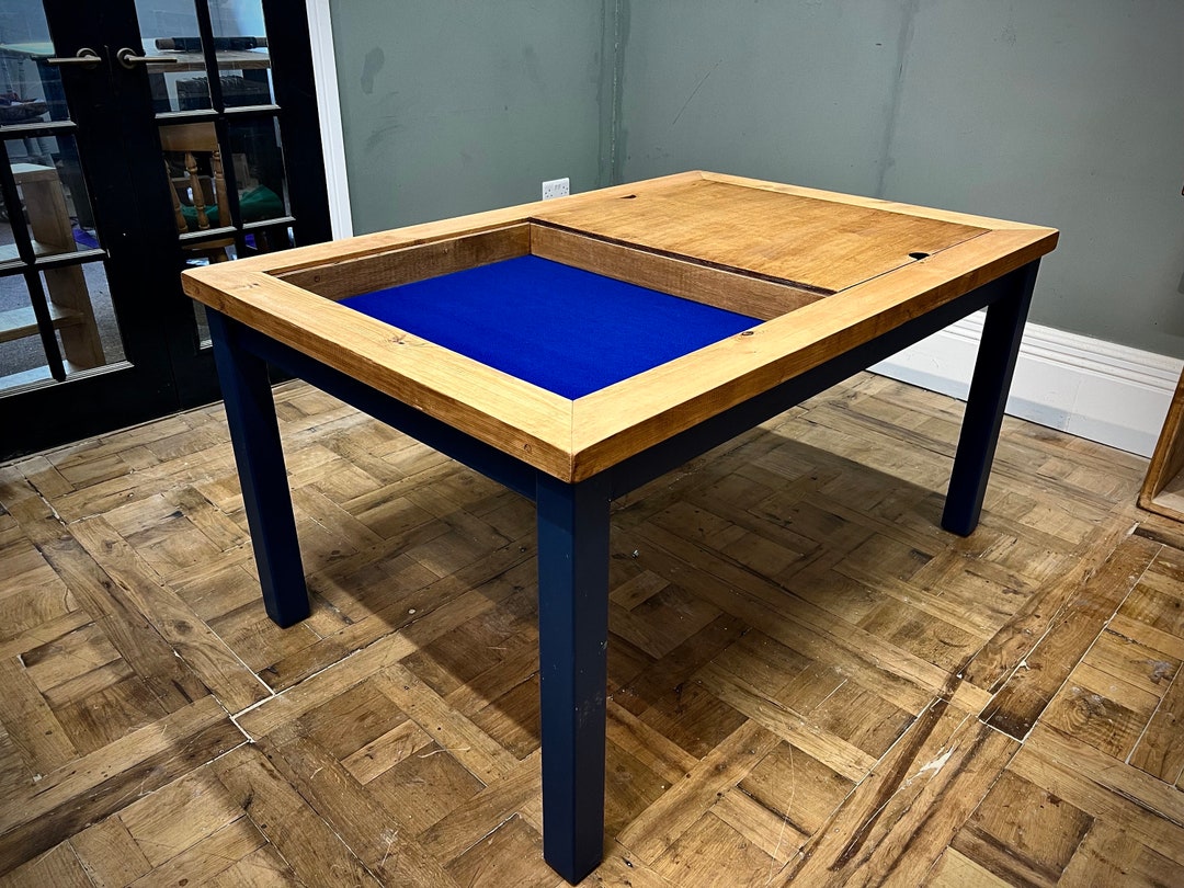 Board Game & Gaming Table / Dining Table in One – Solid Wood Table With ...