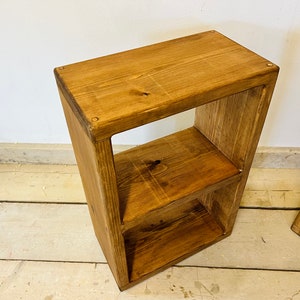 Wooden Box Bedside Table | Side Table | Shelving Unit - With Colour ...
