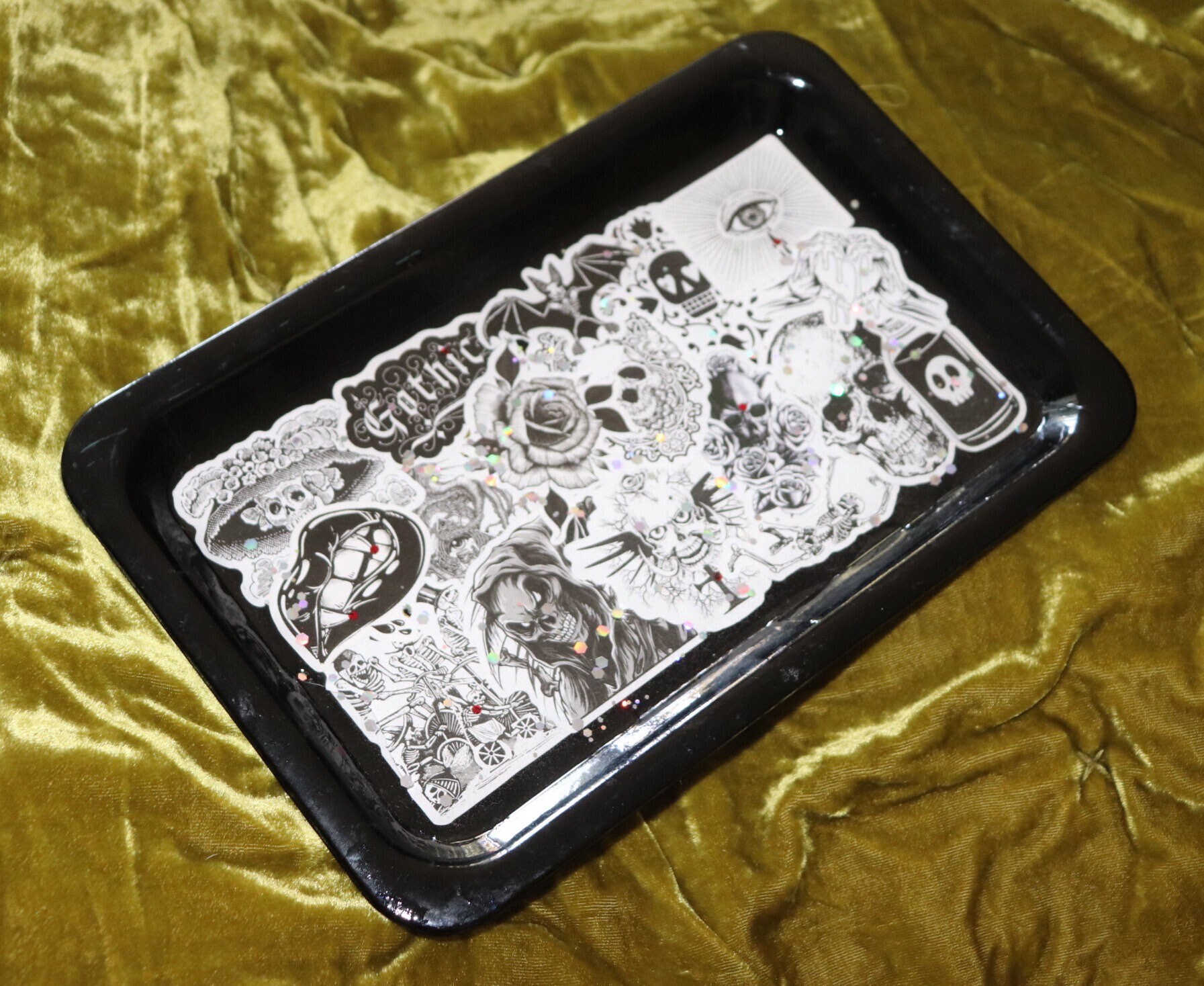 Gothic Black Rolling Tray Decorative Trays Home Décor Home & Living ...