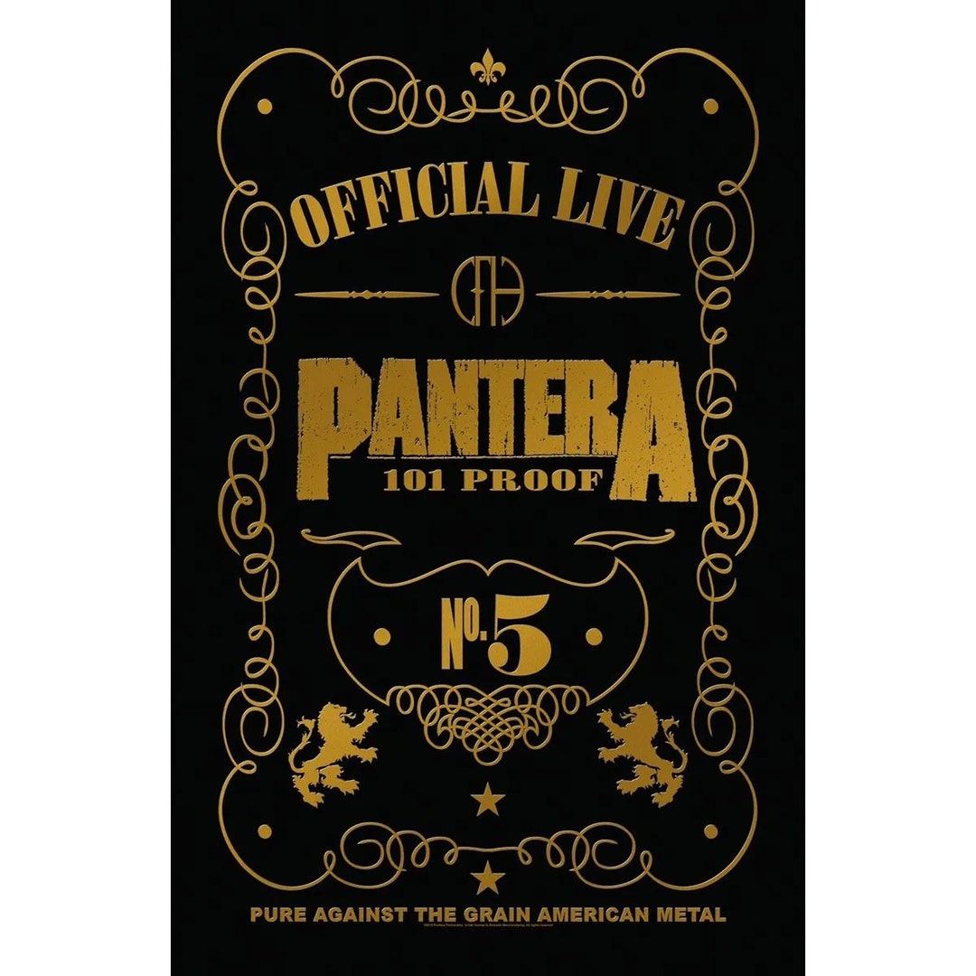 PANTERA Fabric Poster Official '100% PROOF' - Etsy