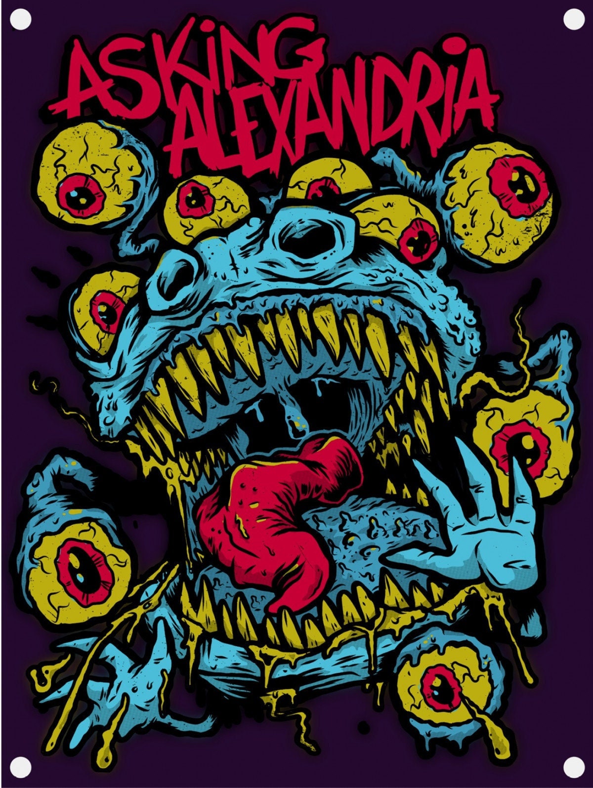 ASKING ALEXANDRIA Fabric Poster Official - Etsy