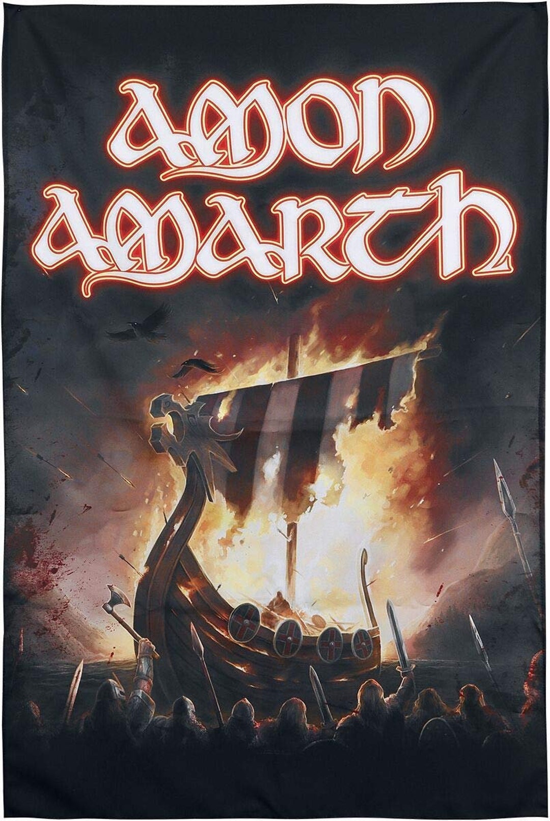 AMON AMARTH Fabric Poster Official '1000 Burning Arrows' - Etsy