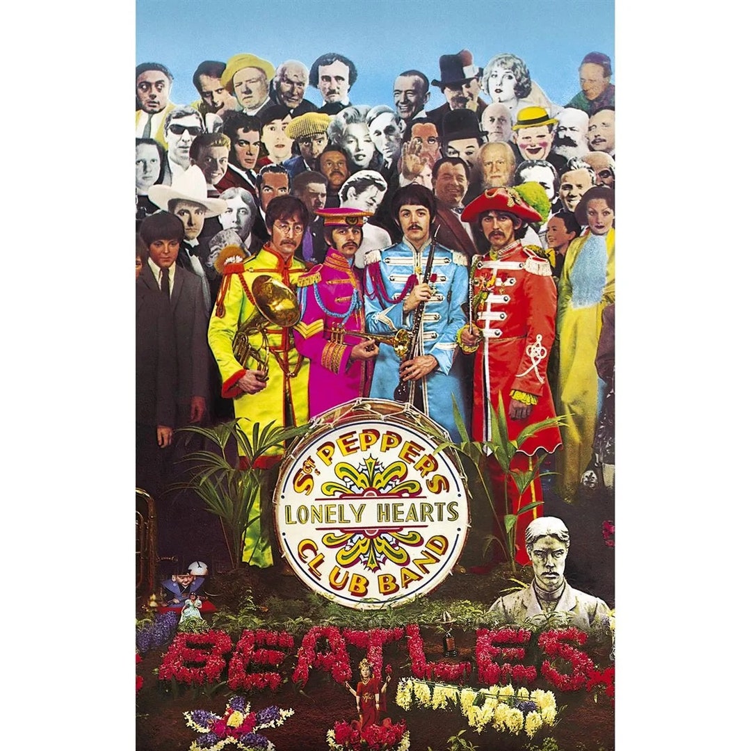THE BEATLES Fabric Poster Official 'sgt Pepper' - Etsy