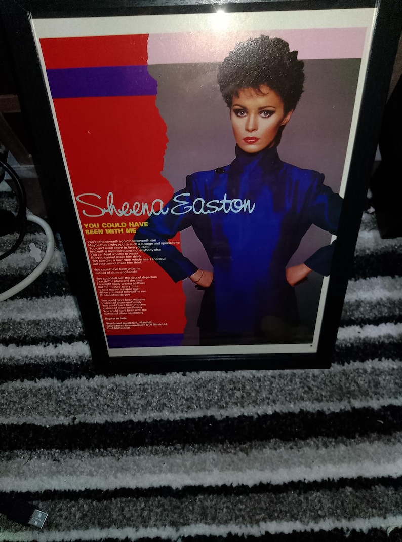 SHEENA EASTON Framed Original 1970s/80s Cutting - Etsy