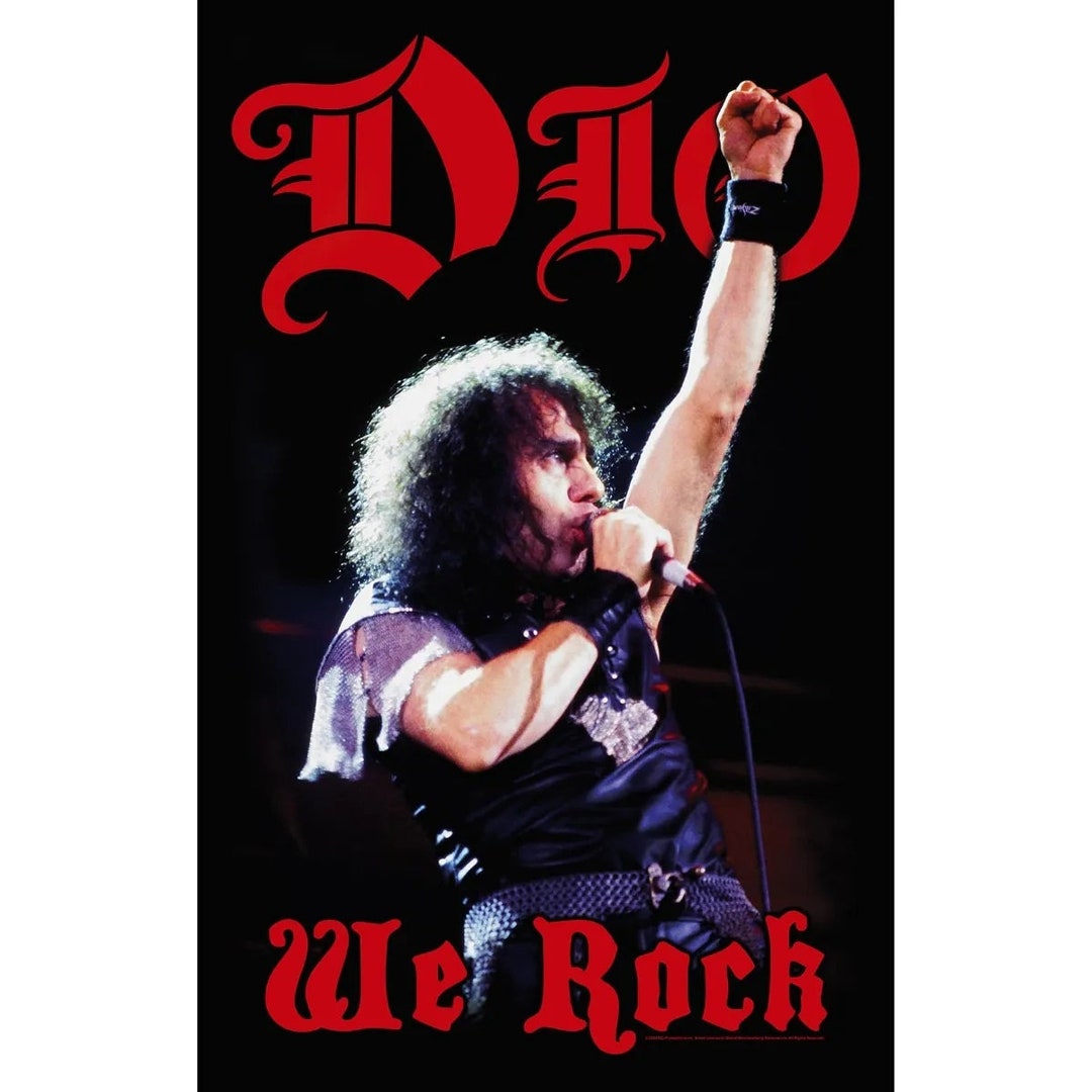 DIO Fabric Poster Official 'WE ROCK' - Etsy