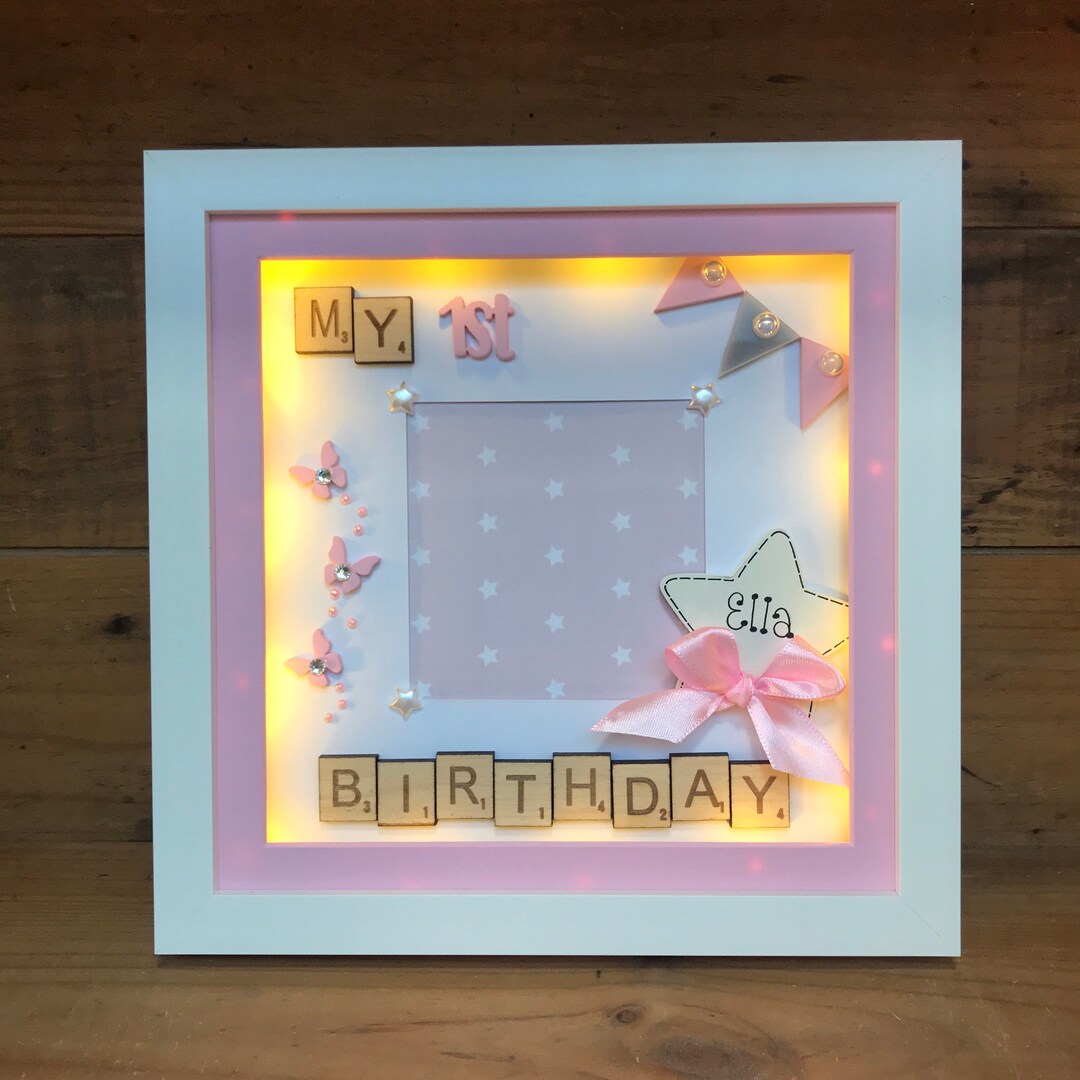 My 1st Birthday Photo Frame - Babies Birthday Gift - First Birthday ...