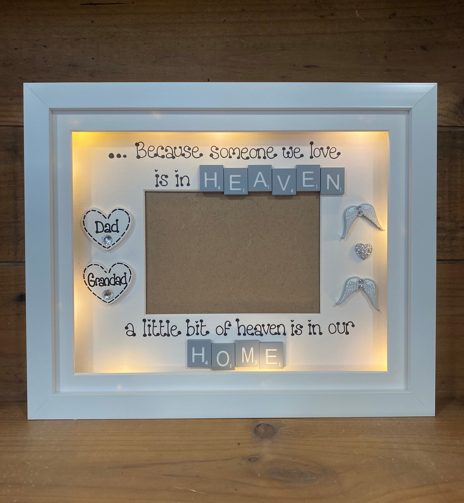 Customised Memorial Photo Frame in Memory Loved Ones in - Etsy
