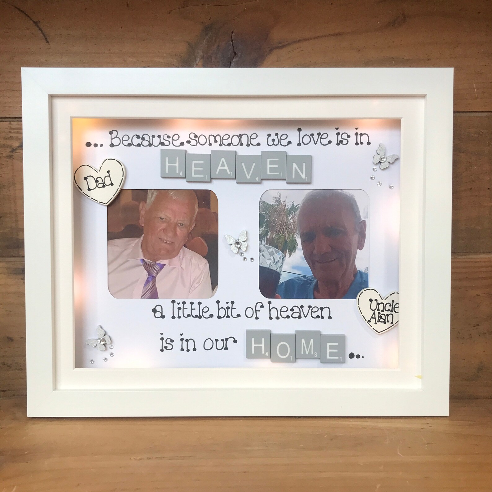 Customised Memorial Photo Frame in Memory Loved Ones in - Etsy