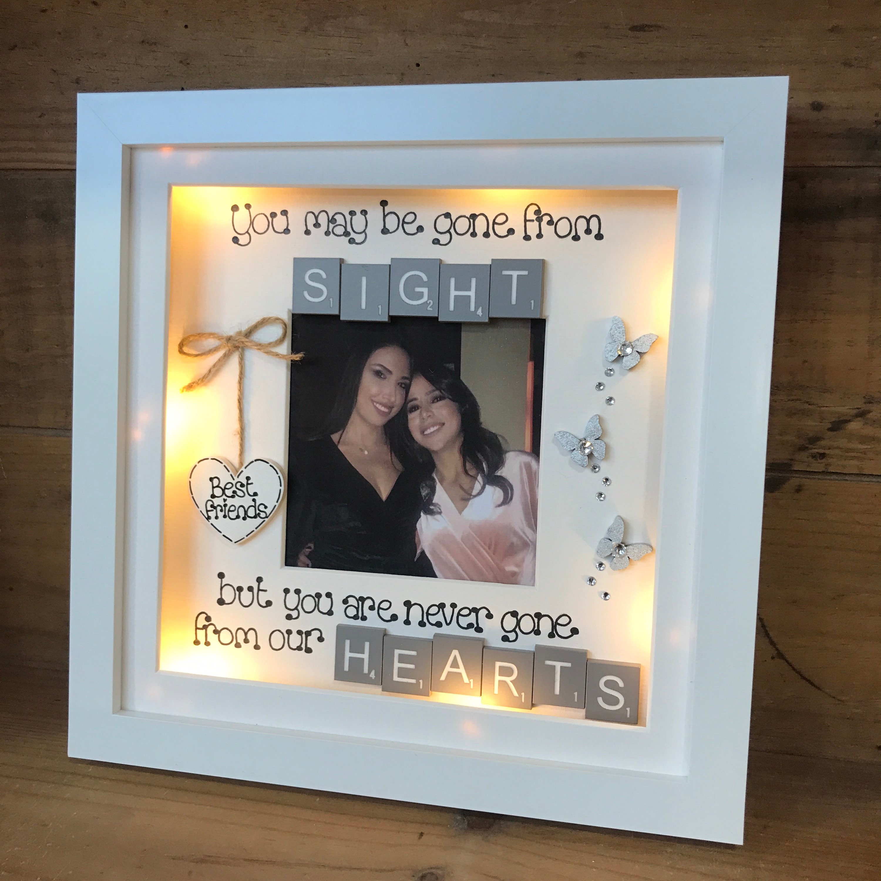Customised LED Memorial Photo Frame LED Memorial Picture | Etsy