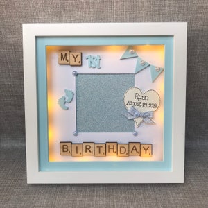 My First Birthday - Personalised Photo Frame - Many Colours Available ...