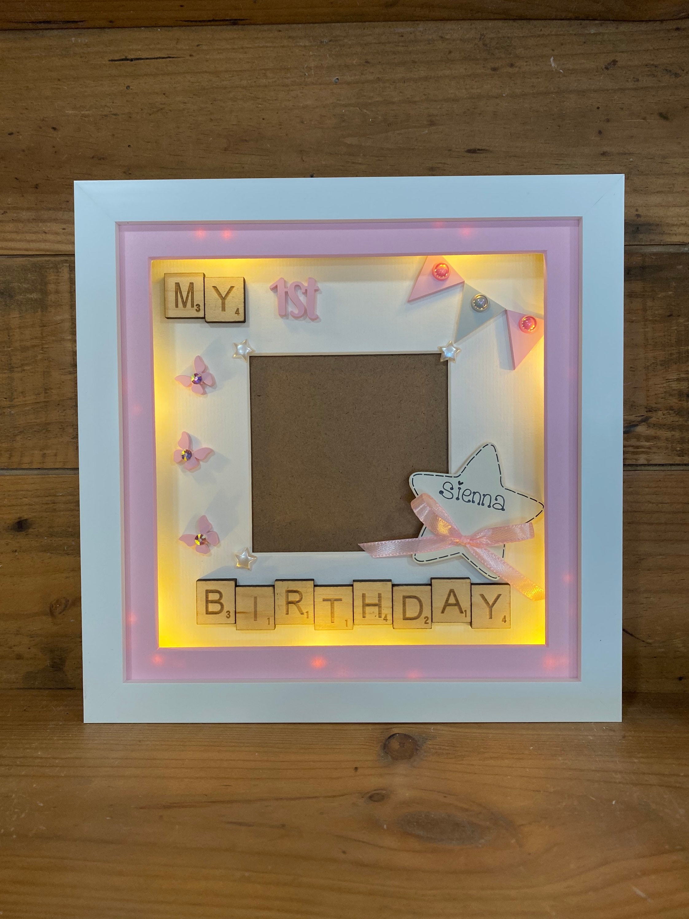 My 1st Birthday Photo Frame Babies Birthday Gift First | Etsy UK