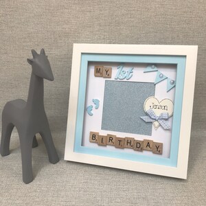 My First Birthday - Personalised Photo Frame - Many Colours Available ...