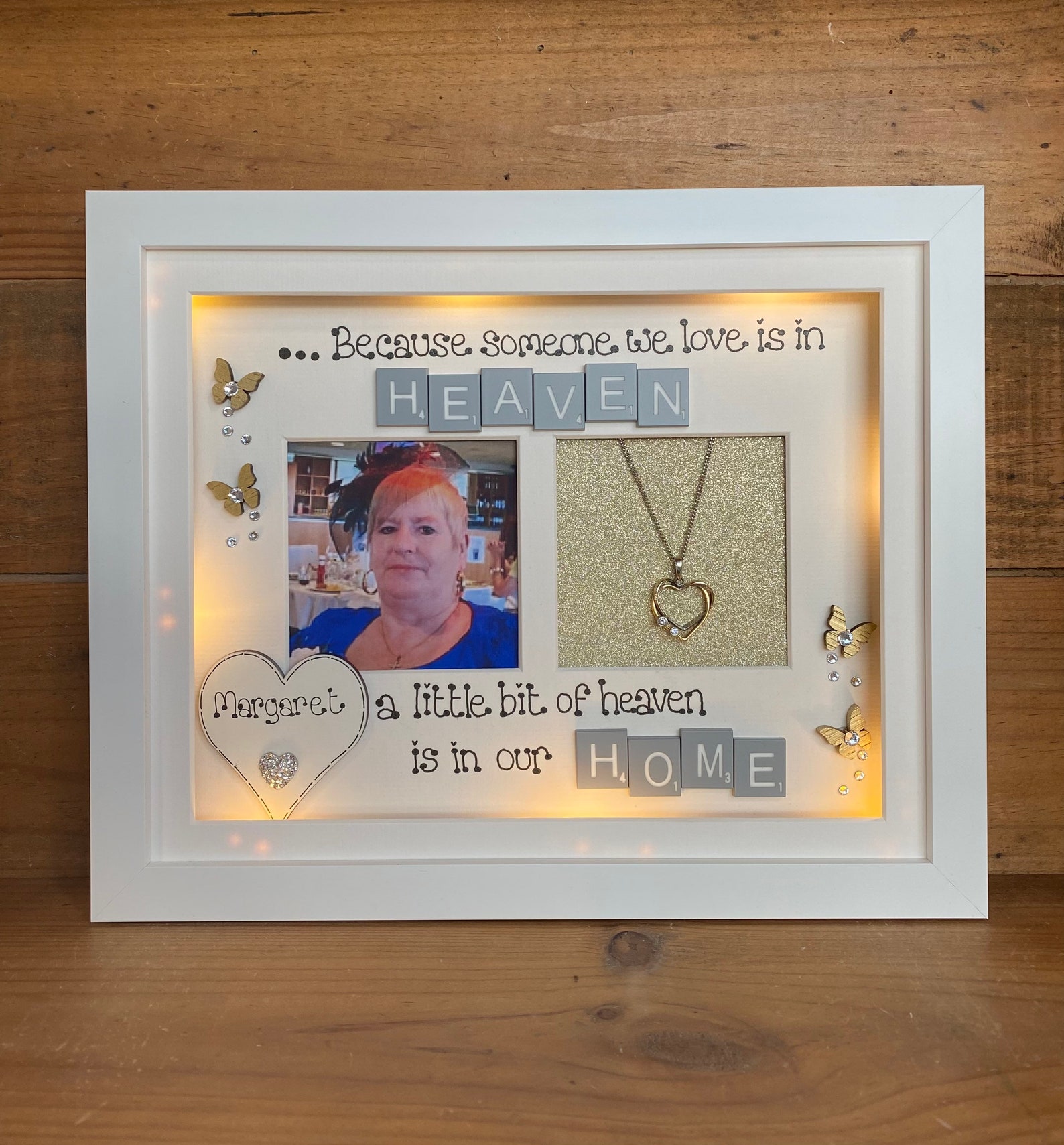 Customised Memorial Photo Frame in Memory Loved Ones in - Etsy